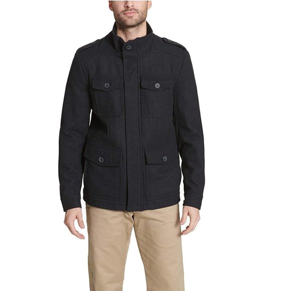 Dockers | Jackets & Coats | Nwt Dockers Mens Wool Fourpocket Military ...